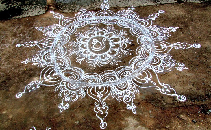Attract positive energy with the traditional rangoli